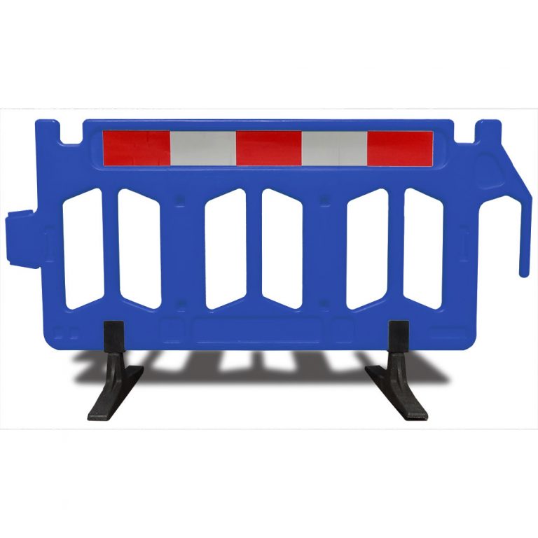 Kunststof afzethek Cross Oranje met klasse 1 reflectie